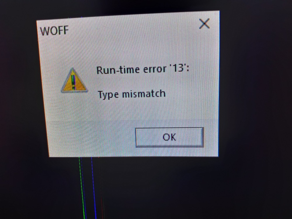  Run Time Error 13 WOFF BH H2 General Discussion CombatACE